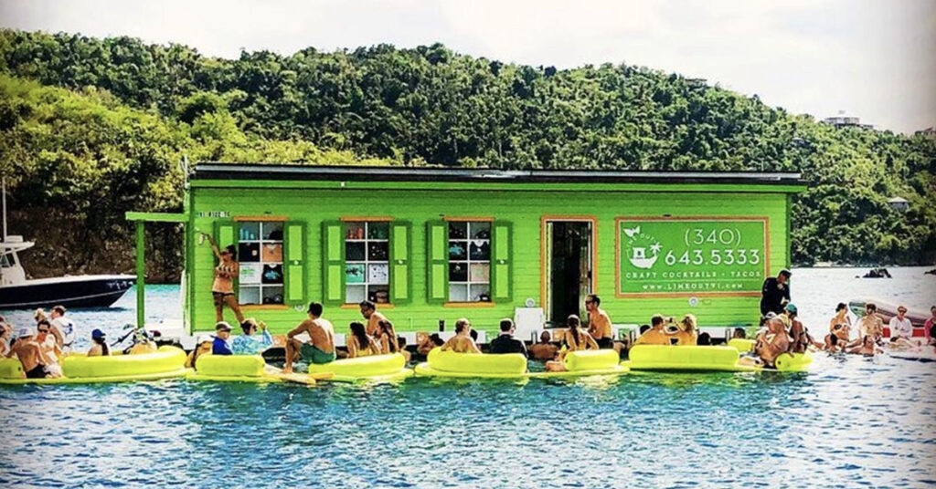 Taco Time! We Found A Green Floating Taco Bar in the Caribbean — I ...